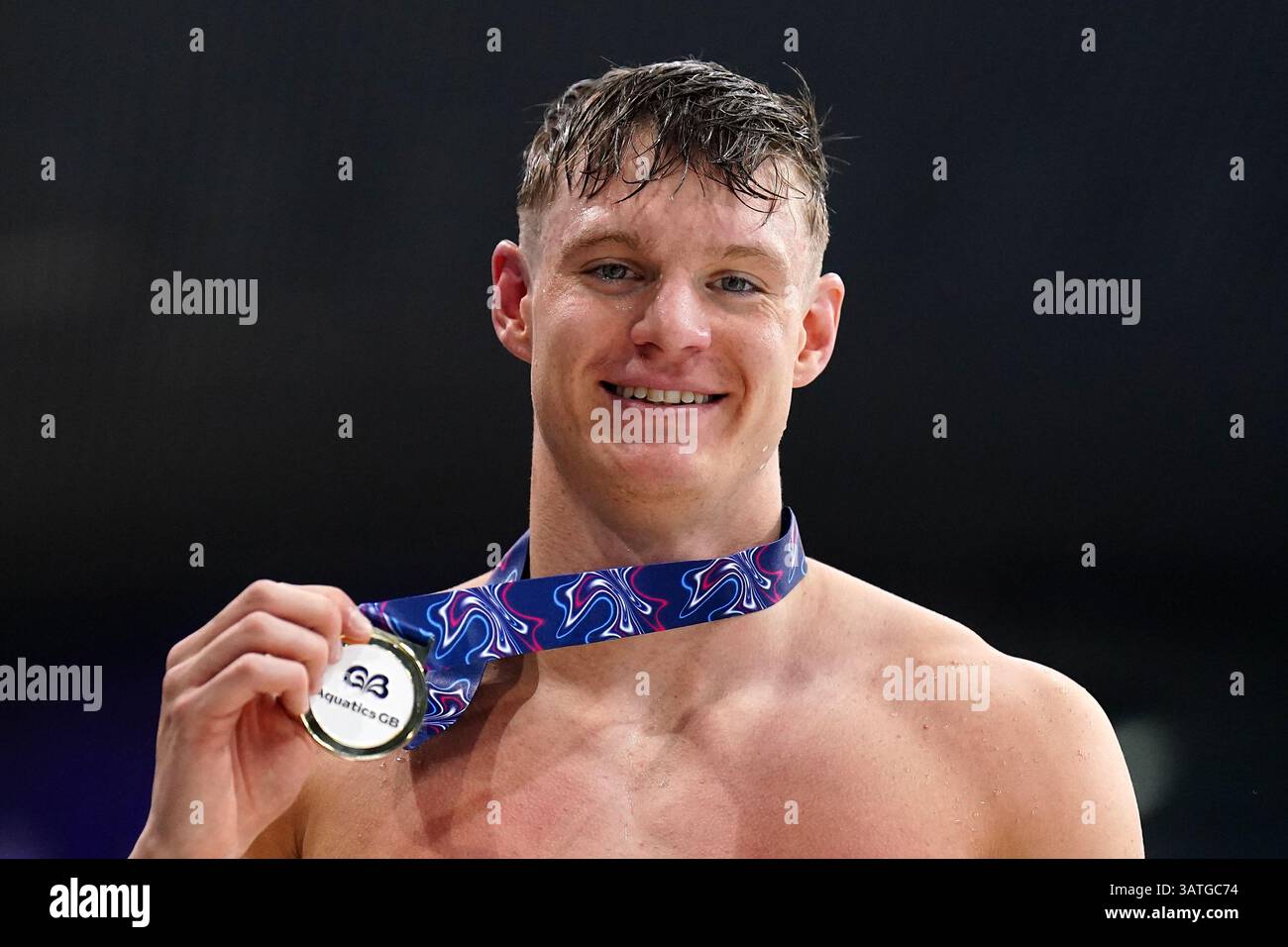 Oliver Morgan after the Men's 50m Backstroke on day four of the ...