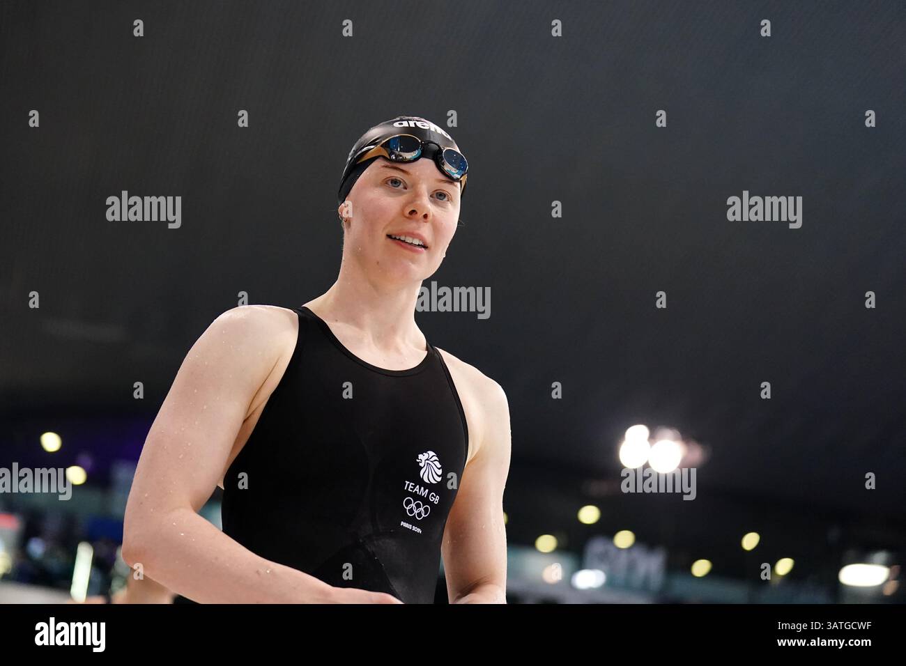 Laura Stephens after the Women's 50m Butterfly on day four of the ...