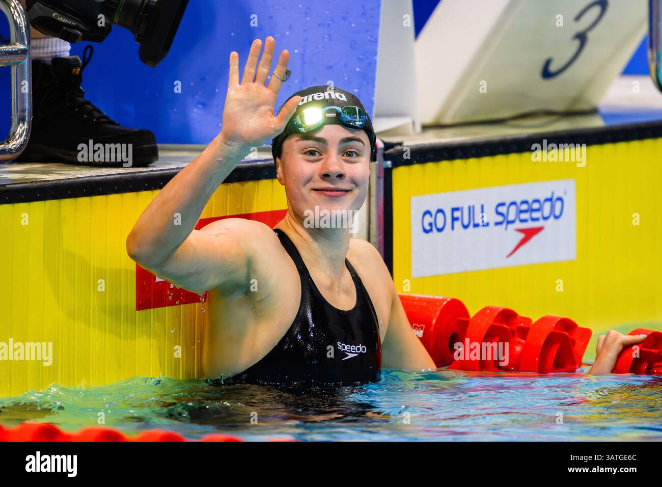 LONDON, UNITED KINGDOM. 18 April, 25. Freya Colbert greets the fans ...