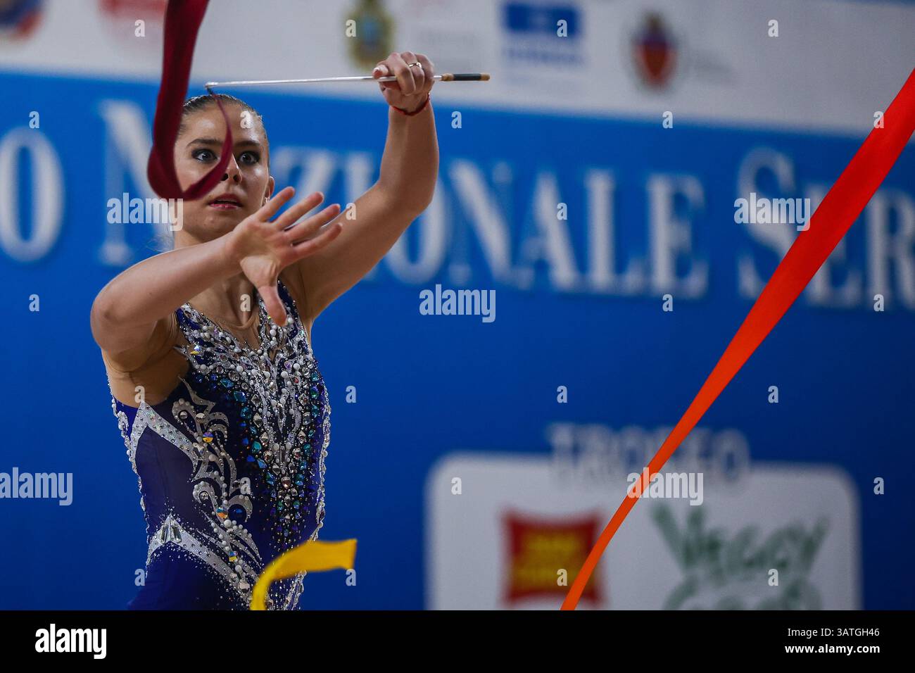 Fanni Pigniczki of Forza e Coraggio Milano seen during Rhythmic ...