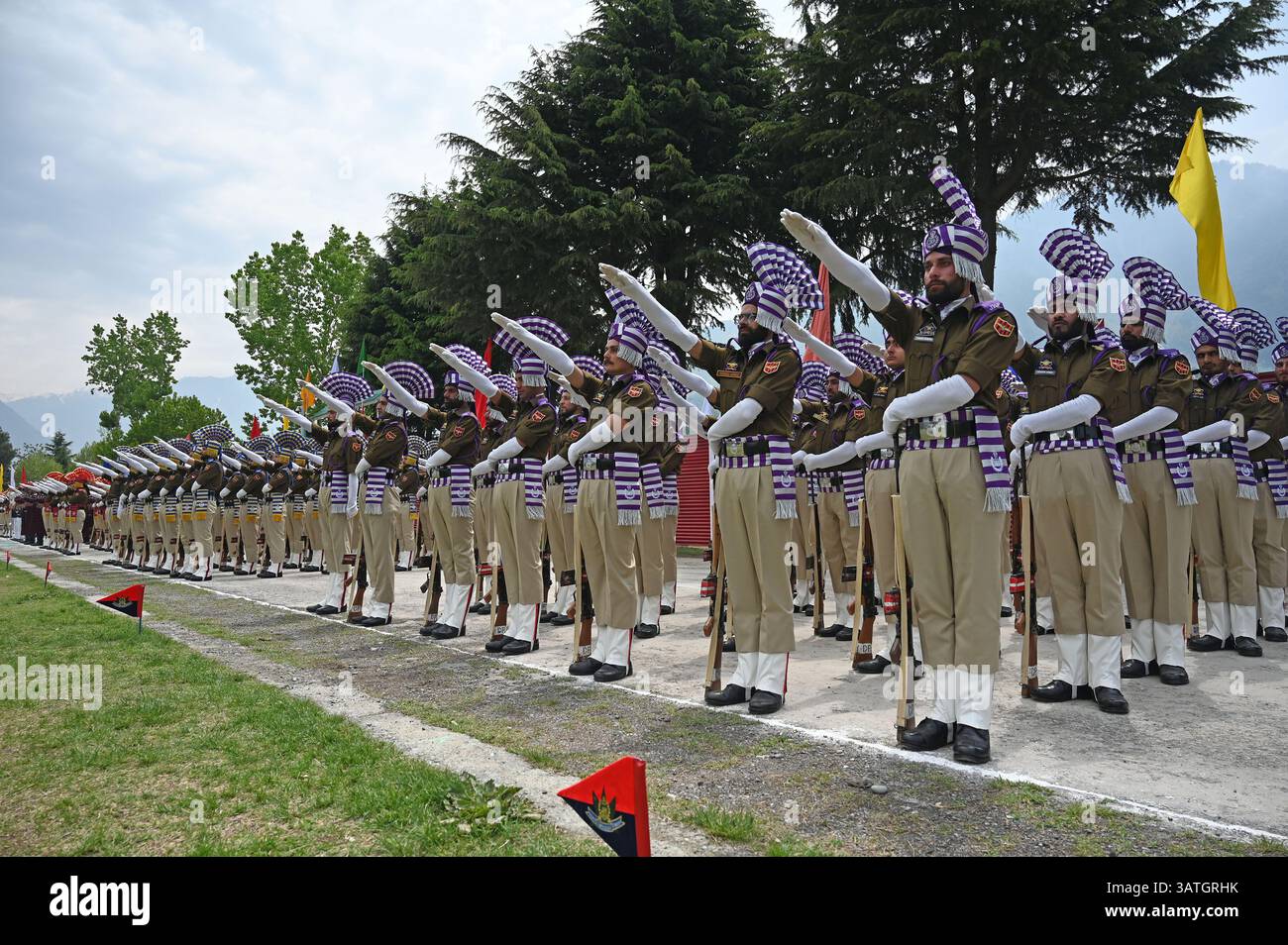 SRINAGAR, INDIA - APRIL 18: New recruits of Jammu and Kashmir Police ...