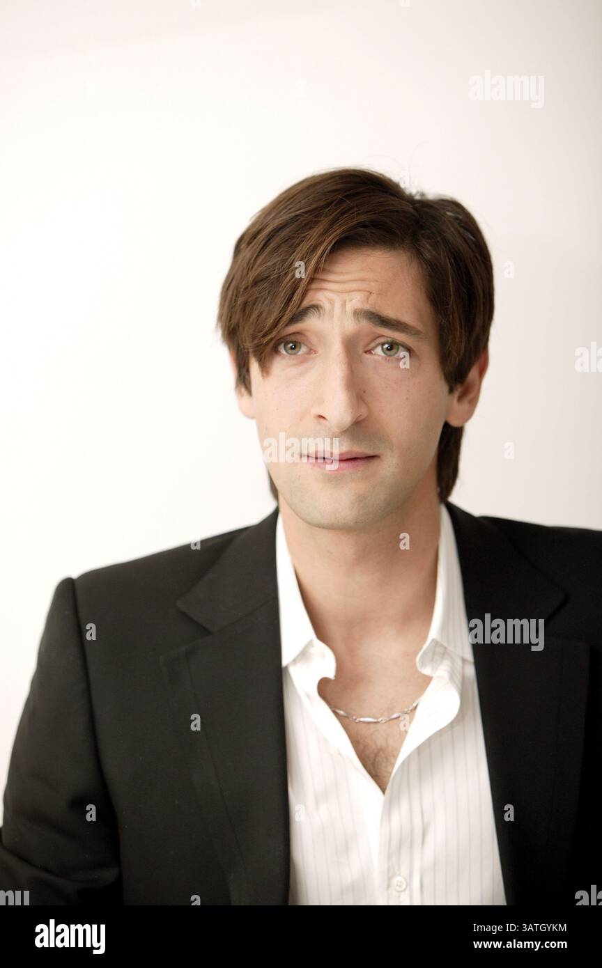 January 9, 2005 - U.S. - Adrien Brody promoting the film ''The Jacket ...