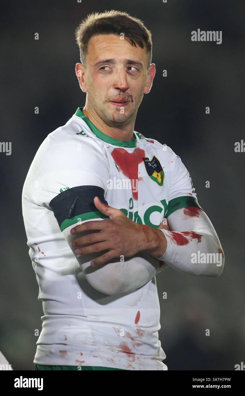 Northampton Saint's Alex Mitchell during the Gallagher Premiership ...