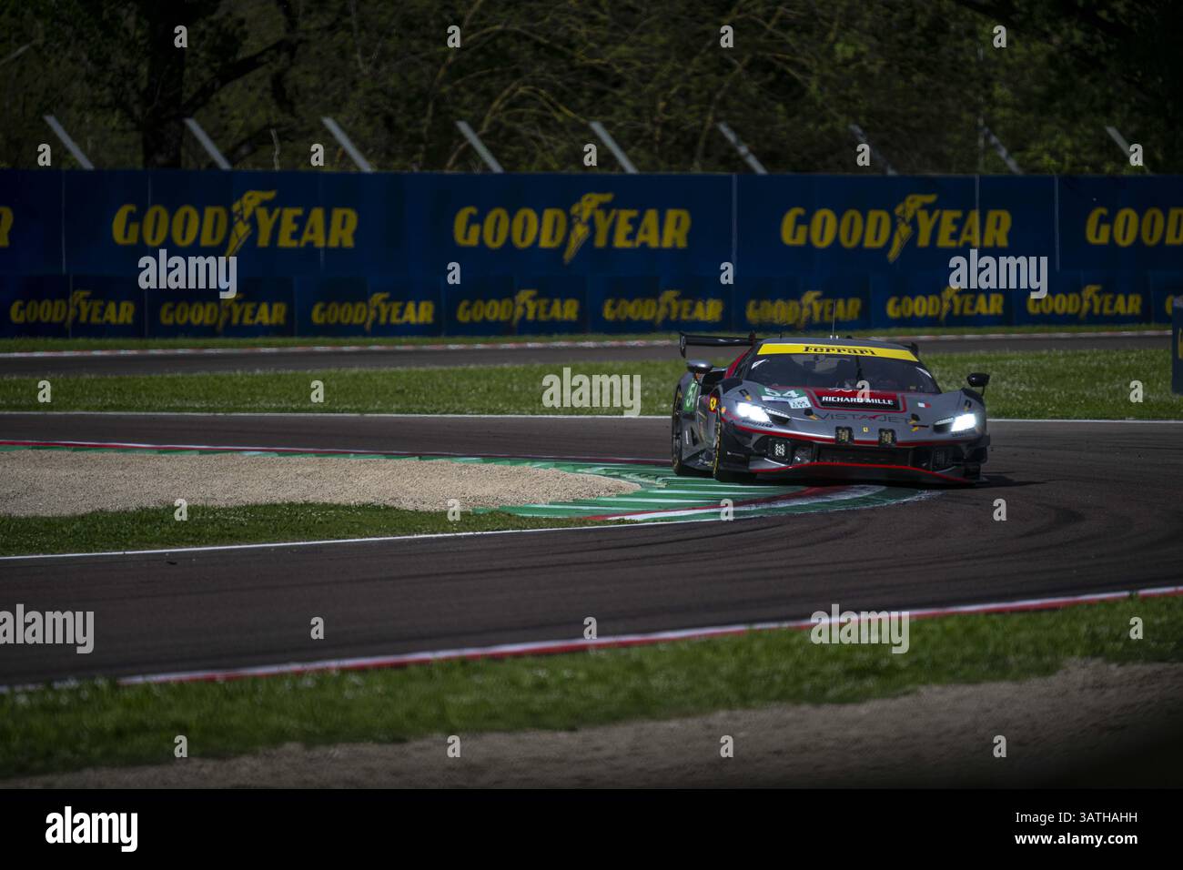 Imola, Italy. 18th Apr, 2025. Vista AF Corse, Ferrari 296 LMGT3, Thomas ...