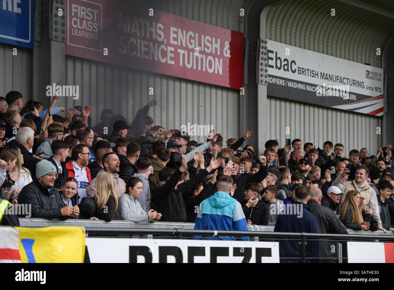 Darlington FC Fans during the Vanarama National League North match ...
