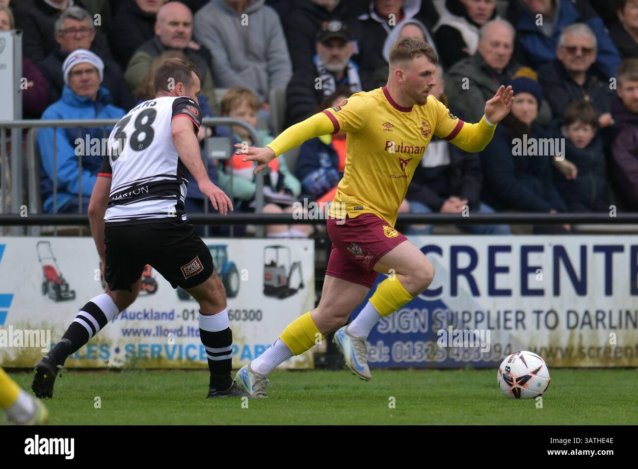 South Shields Mackenzie Heaney during the Vanarama National League ...