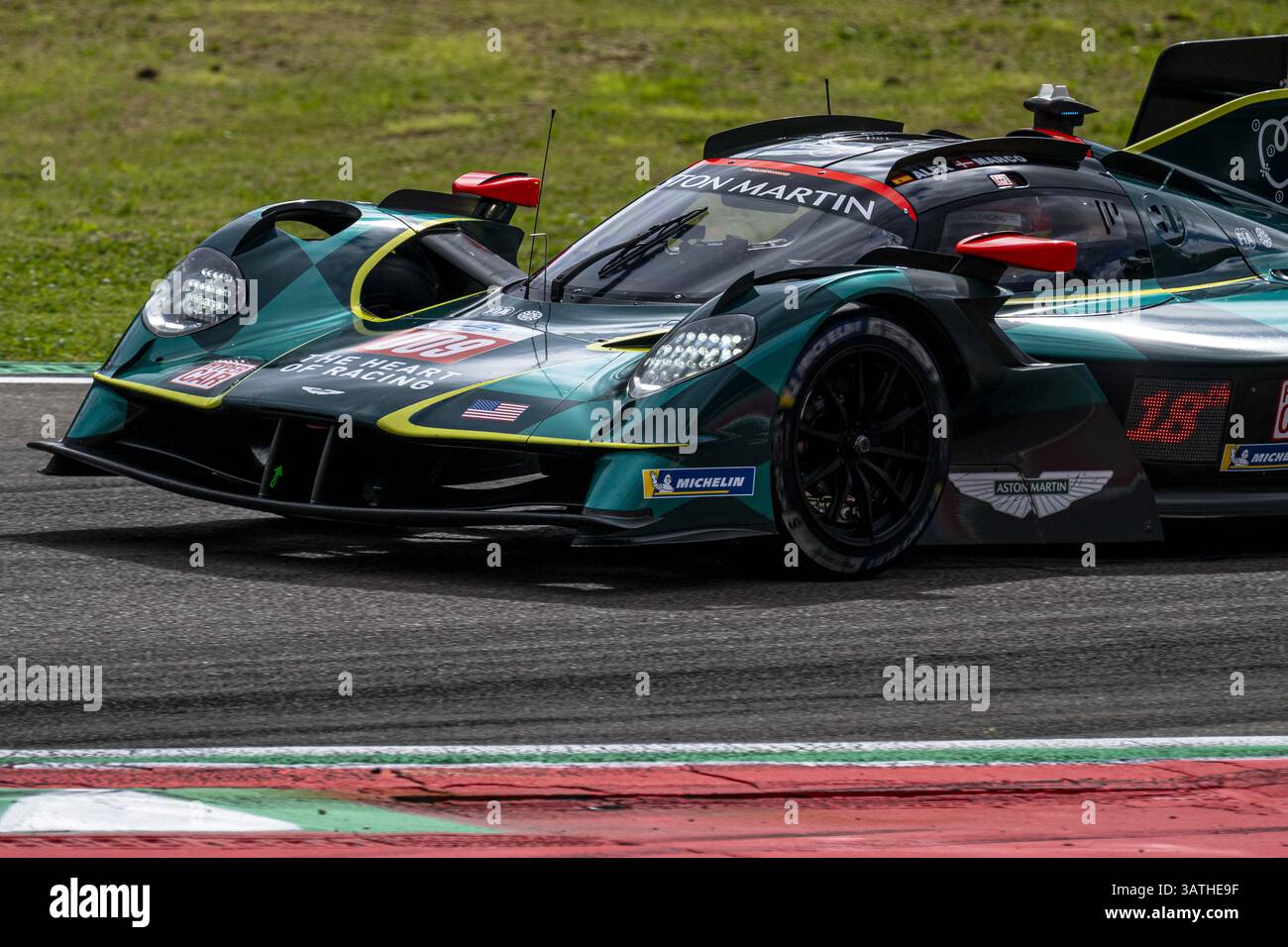 Imola, Italy. 18th Apr, 2025. Aston Martin Thor Team, Aston Martin Valkyrie, Alex Riberas, Marco ...