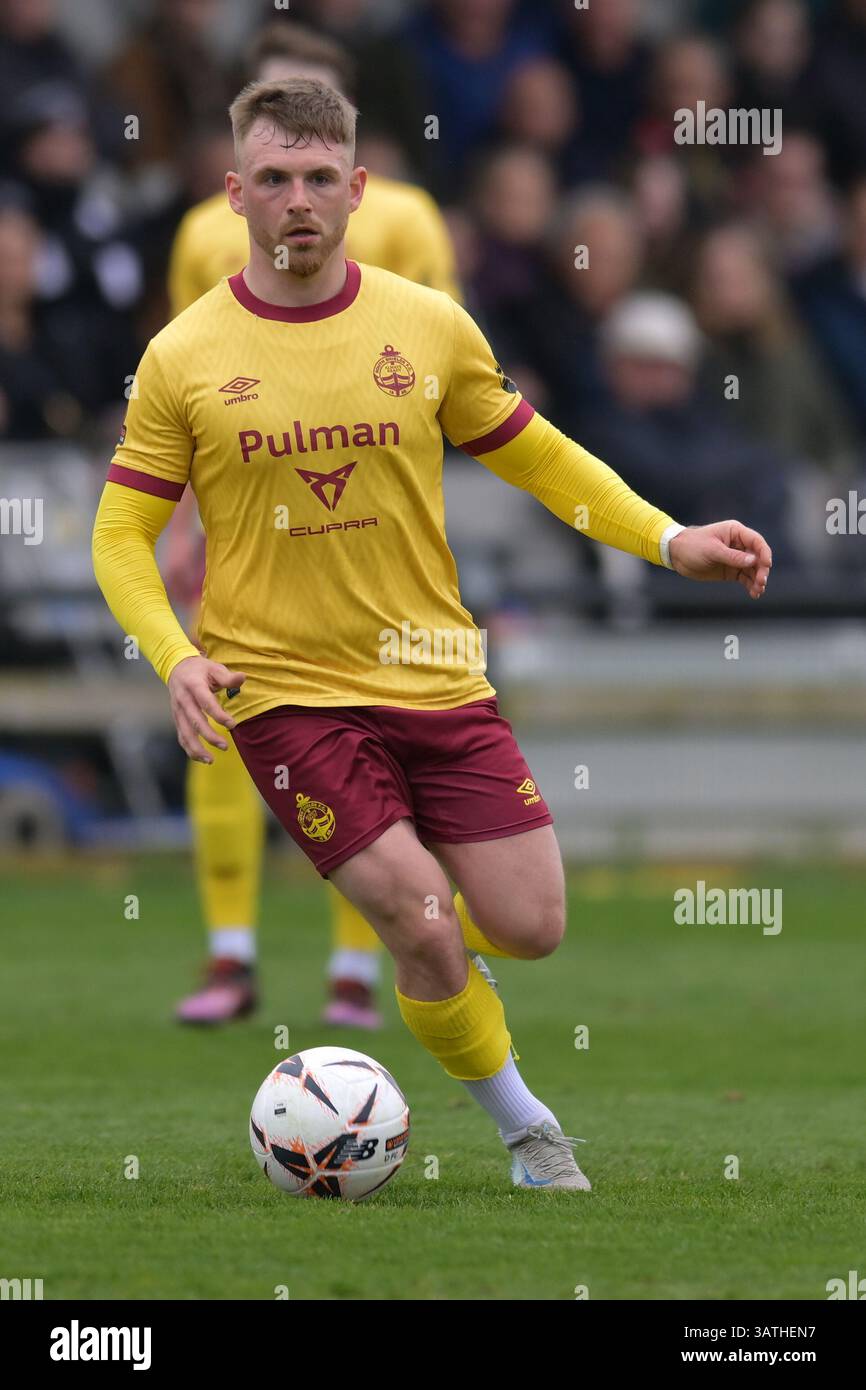 South Shields Mackenzie Heaney during the Vanarama National League ...