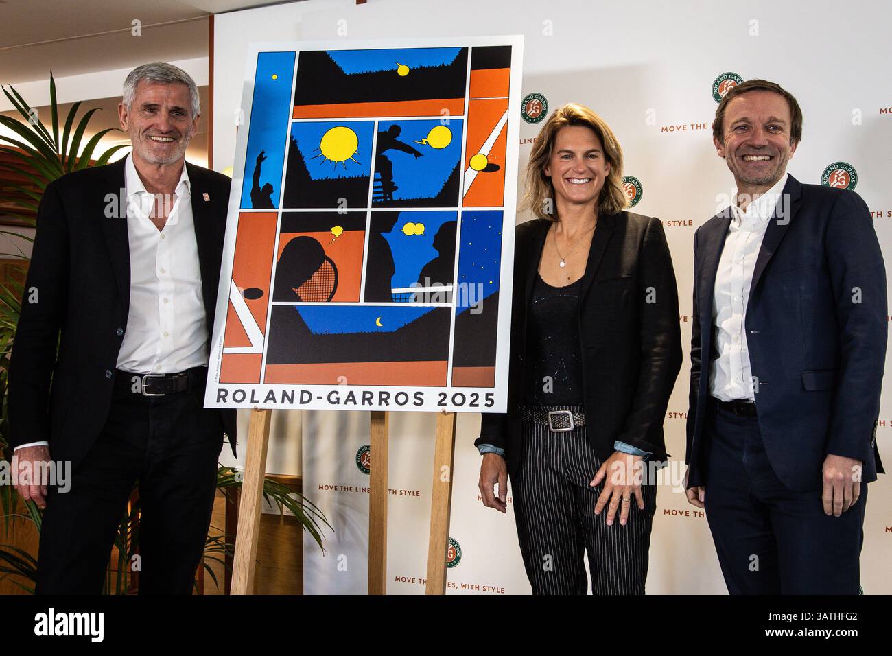 President of French Federation of Tennis (FFT) Gilles MORETTON, French ...