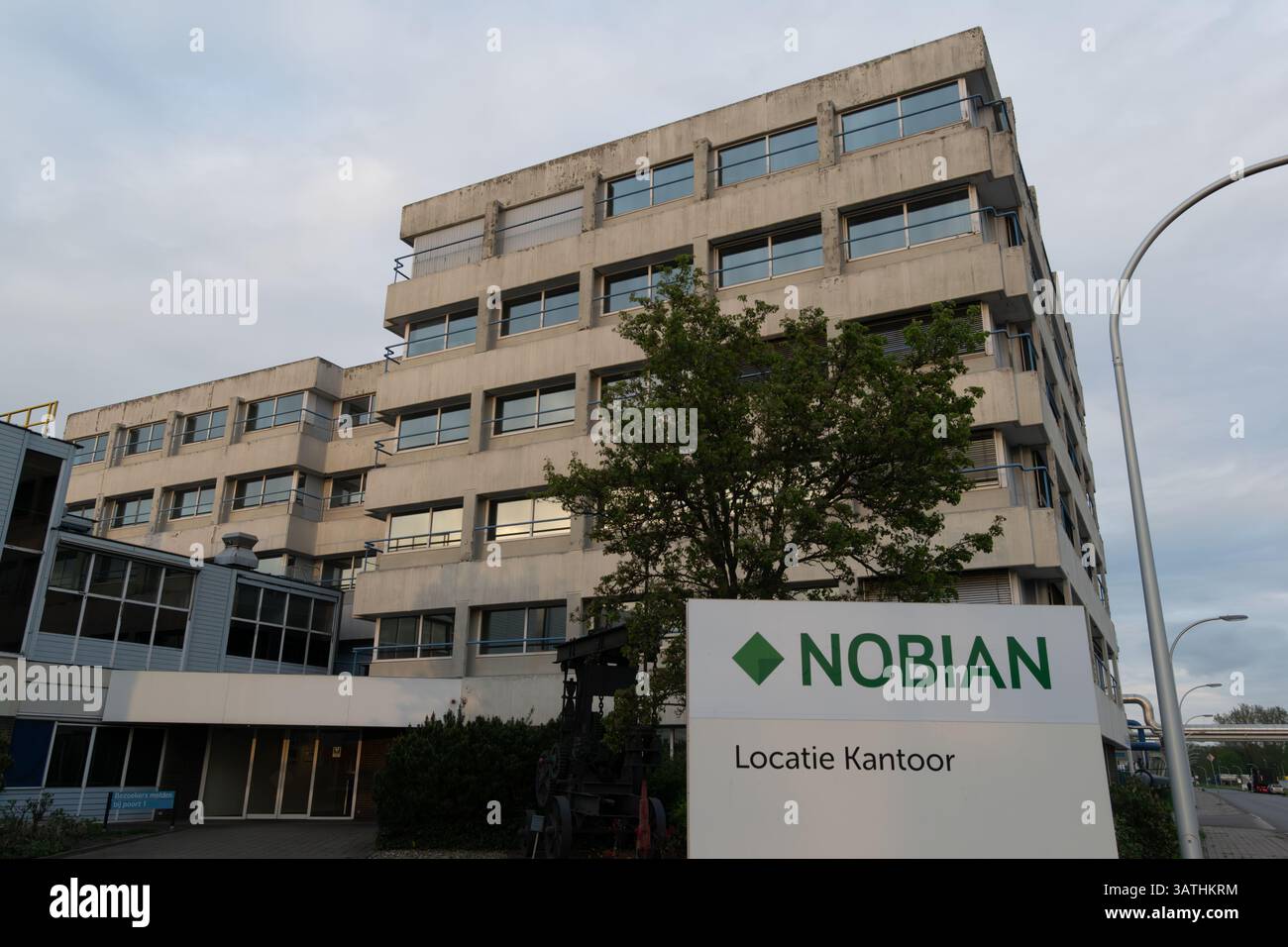 Entrance and entrance sign of Nobian's office at it's Hengelo ...
