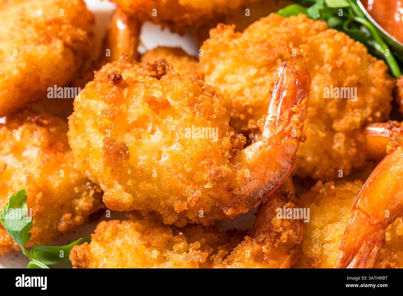 Homemade Deep Fried Panko Shrimp with Cocktail Sauce Stock Photo - Alamy