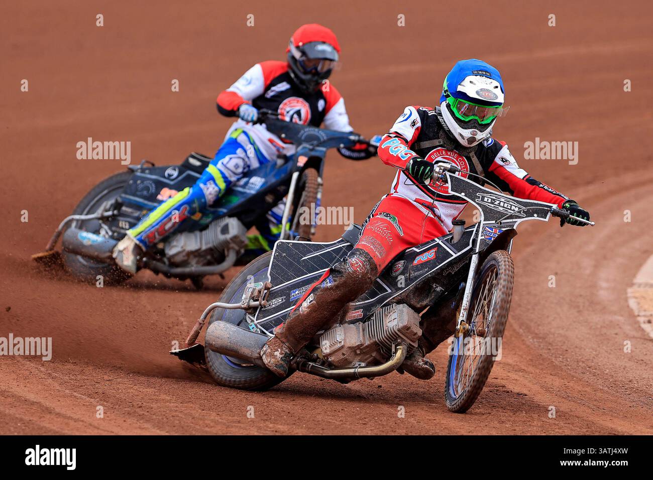Manchester, UK. 06th Oct, 2020. Jack Shimelt of Belle Vue Colts leads ...