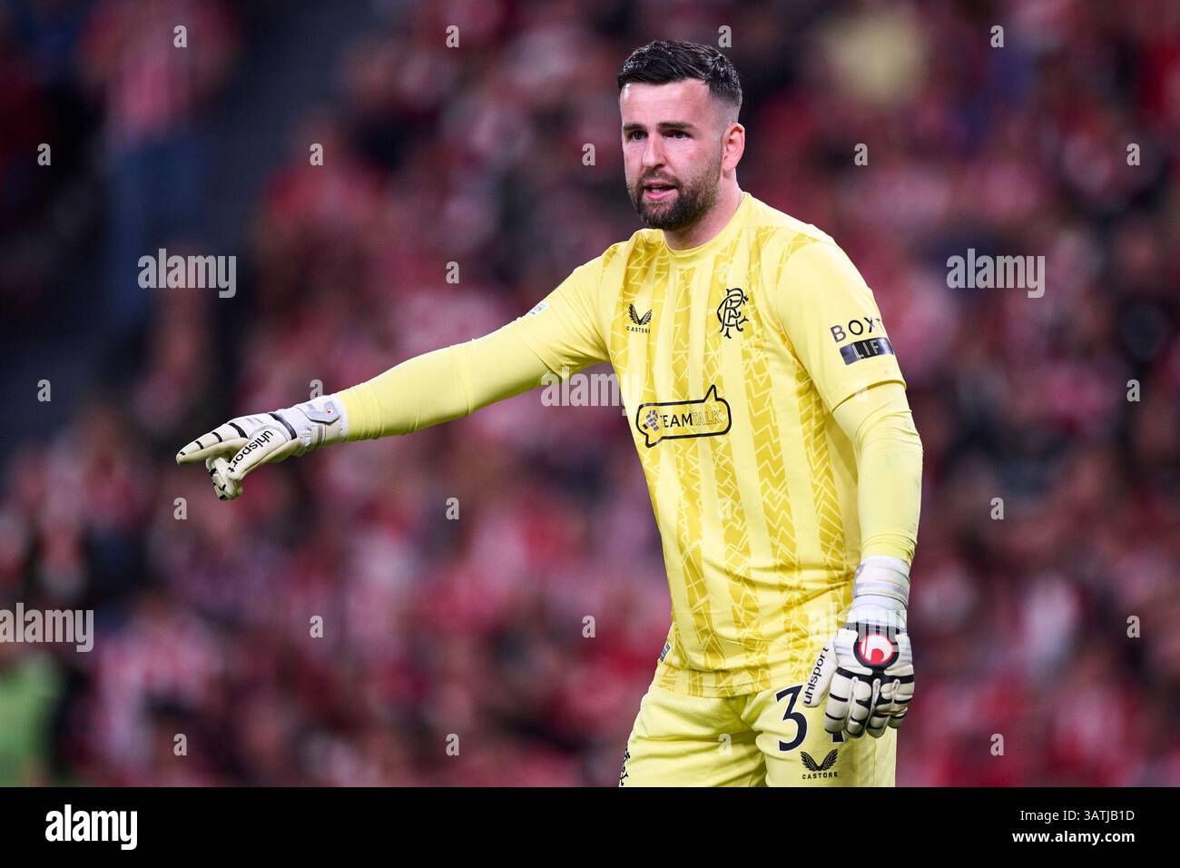 Liam Kelly of Rangers FC reacts during the UEFA Europa League 2024/25 ...