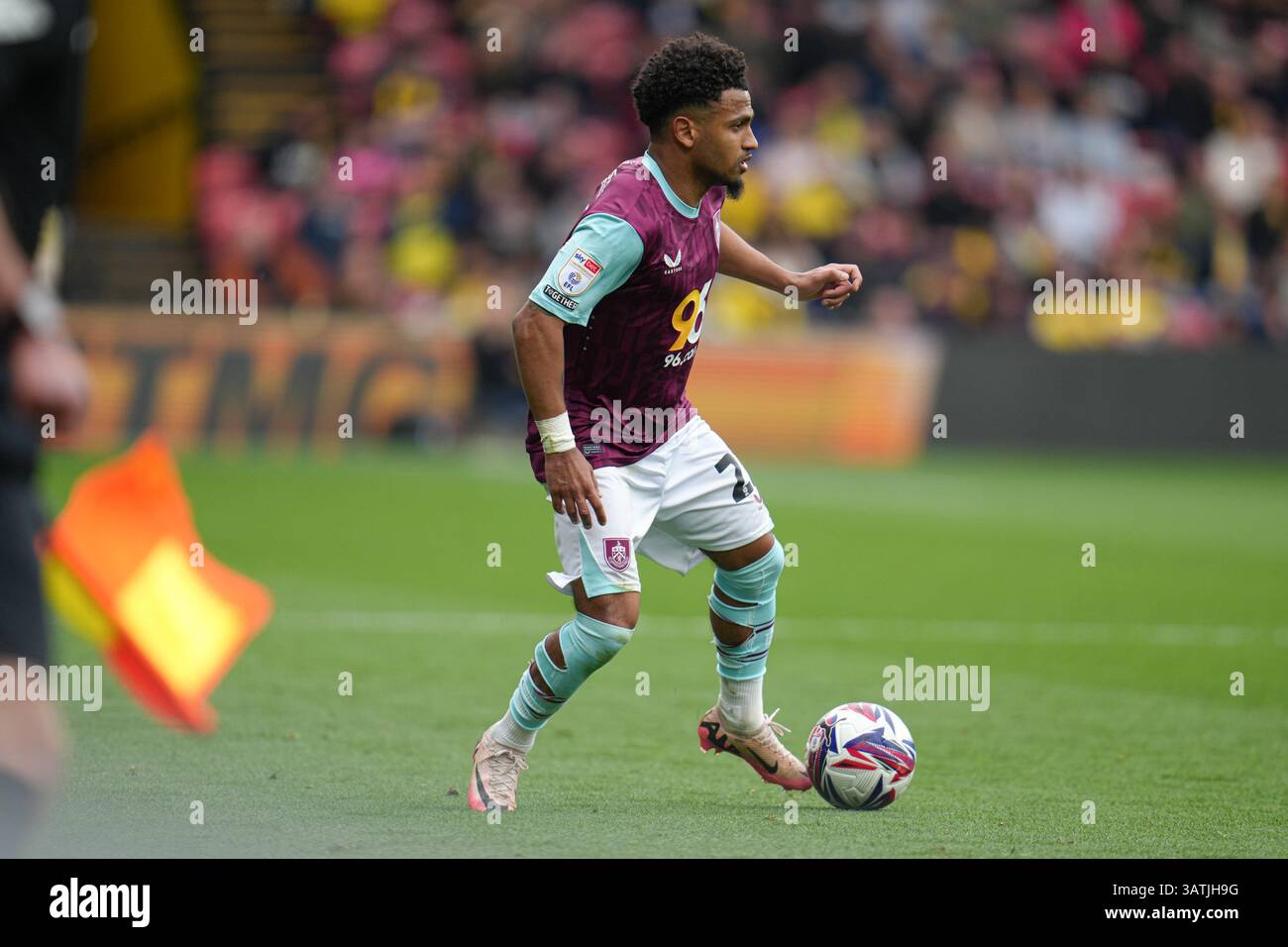Marcus Edwards of Burnley during the Sky Bet Championship match Watford ...