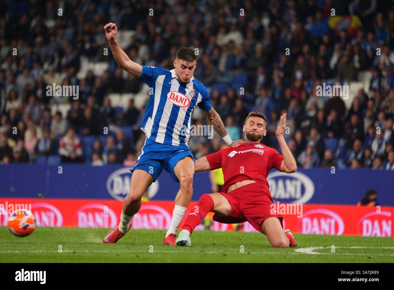 RCDE Stadium, Barcelona, Spain. 18th Apr, 2025. La Liga Football, RCD ...