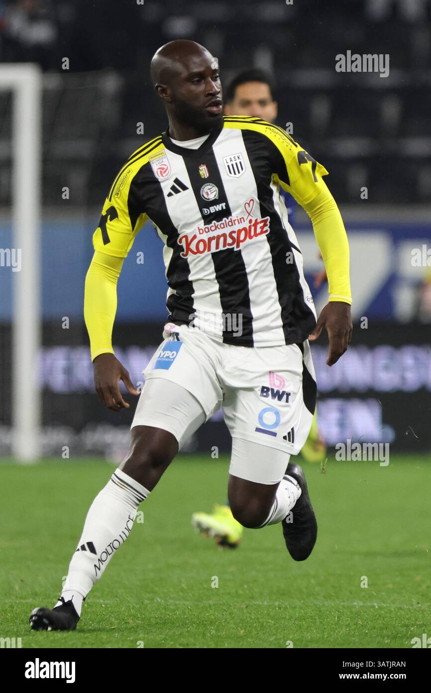 LINZ, AUSTRIA - APRIL 18: Samuel Adeniran of LASK during the Admiral ...