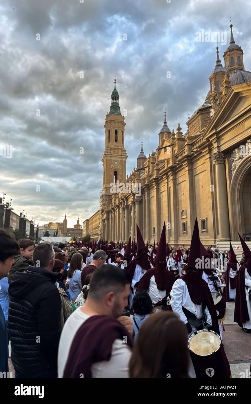 Good Friday processions in Zaragoza, Spain Stock Photo - Alamy