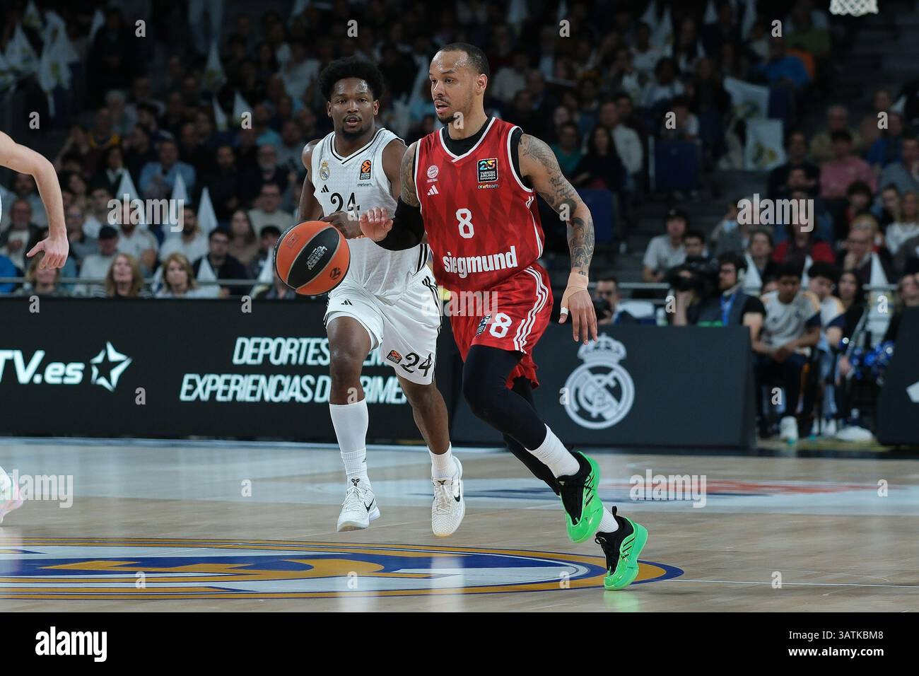 Shabazz Napier of Bayern Munich during the EuroLeague, play In ...