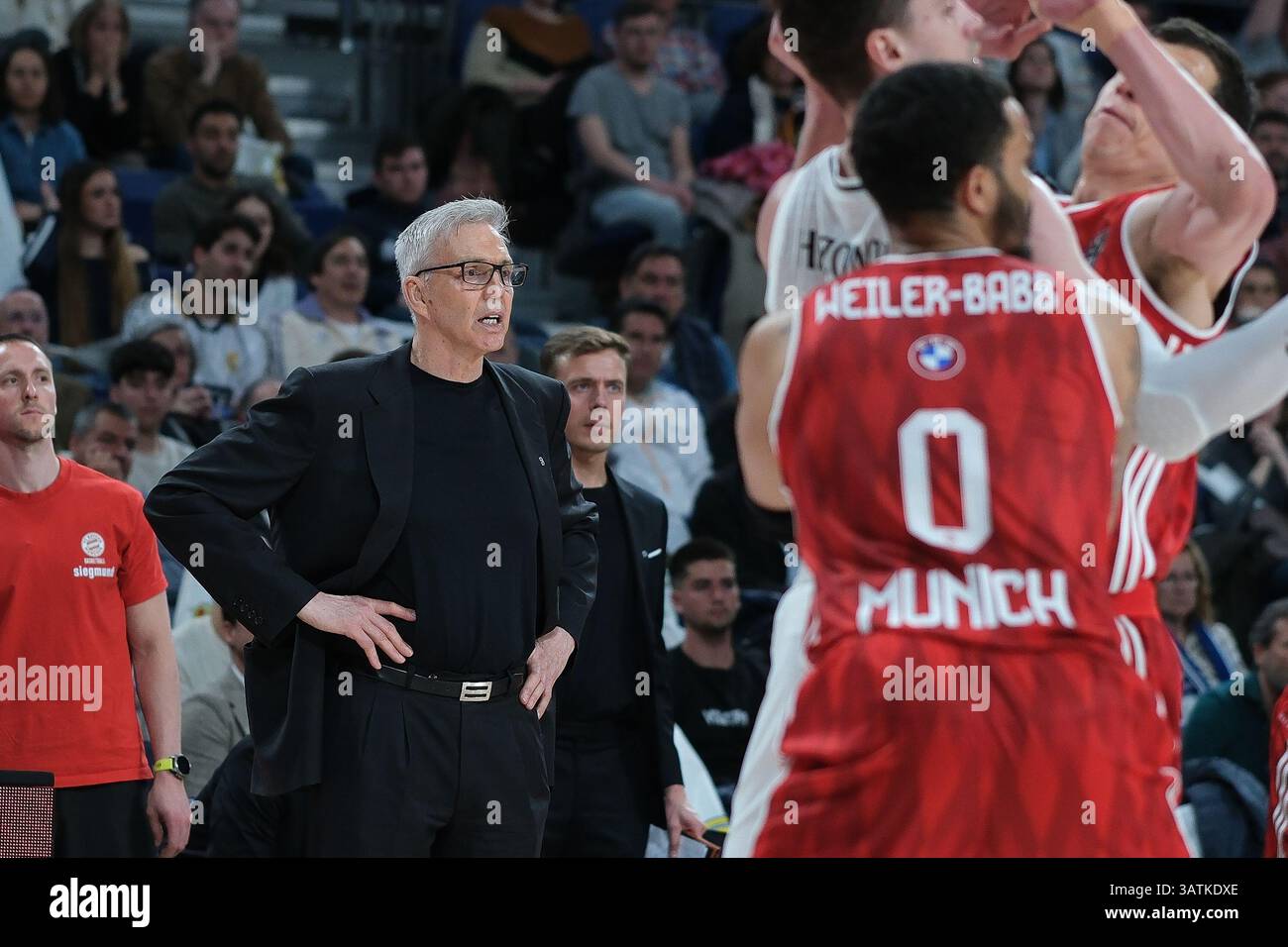 Coache Gordon Herbert of Bayern Munich during the EuroLeague, play In ...