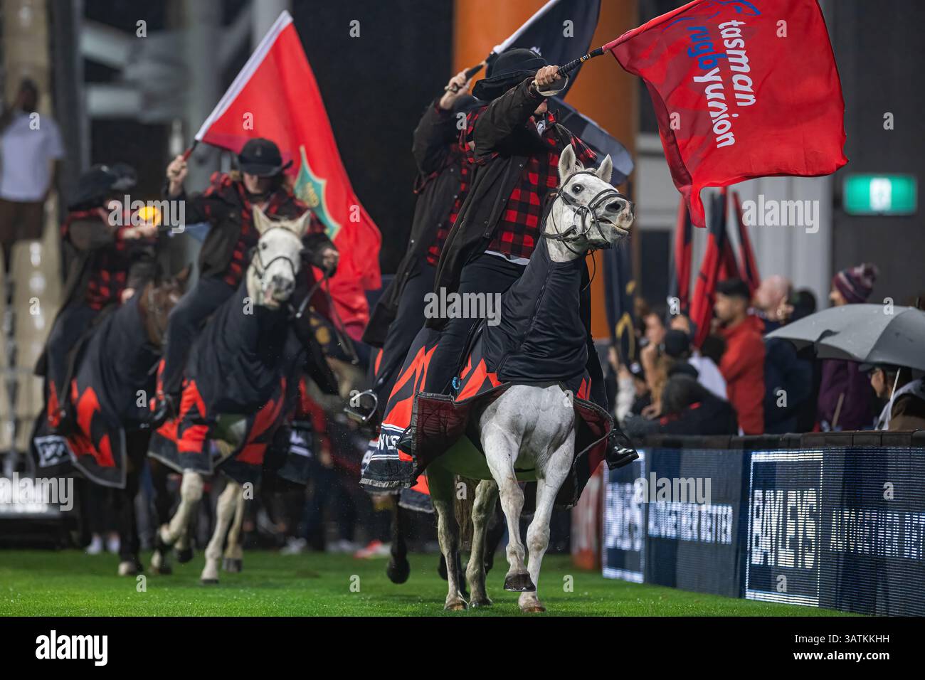 Christchurch, New Zealand, 18 April, 2025. The crusader riders ...