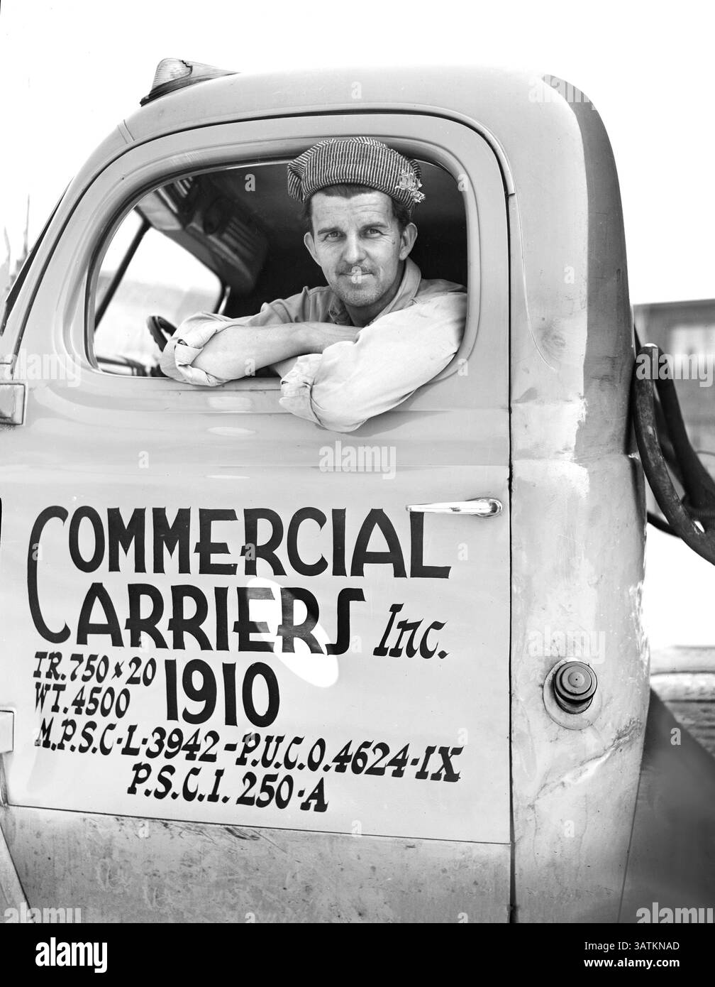 Military truck driver Black and White Stock Photos & Images - Alamy