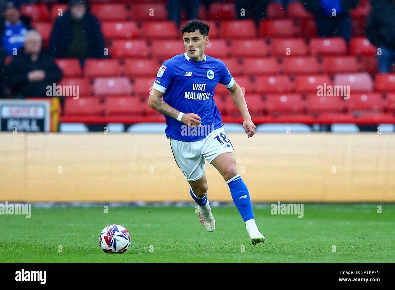 Bramall Lane, Sheffield, England - 18th April 2025 Alex Robertson (18 ...