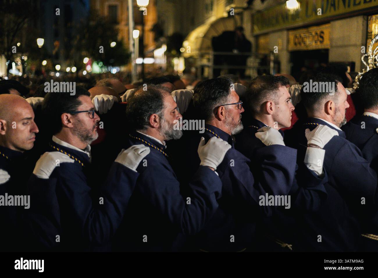 Madrid, Madrid, SPAIN. 18th Apr, 2025. Holy Week in Madrid is being ...