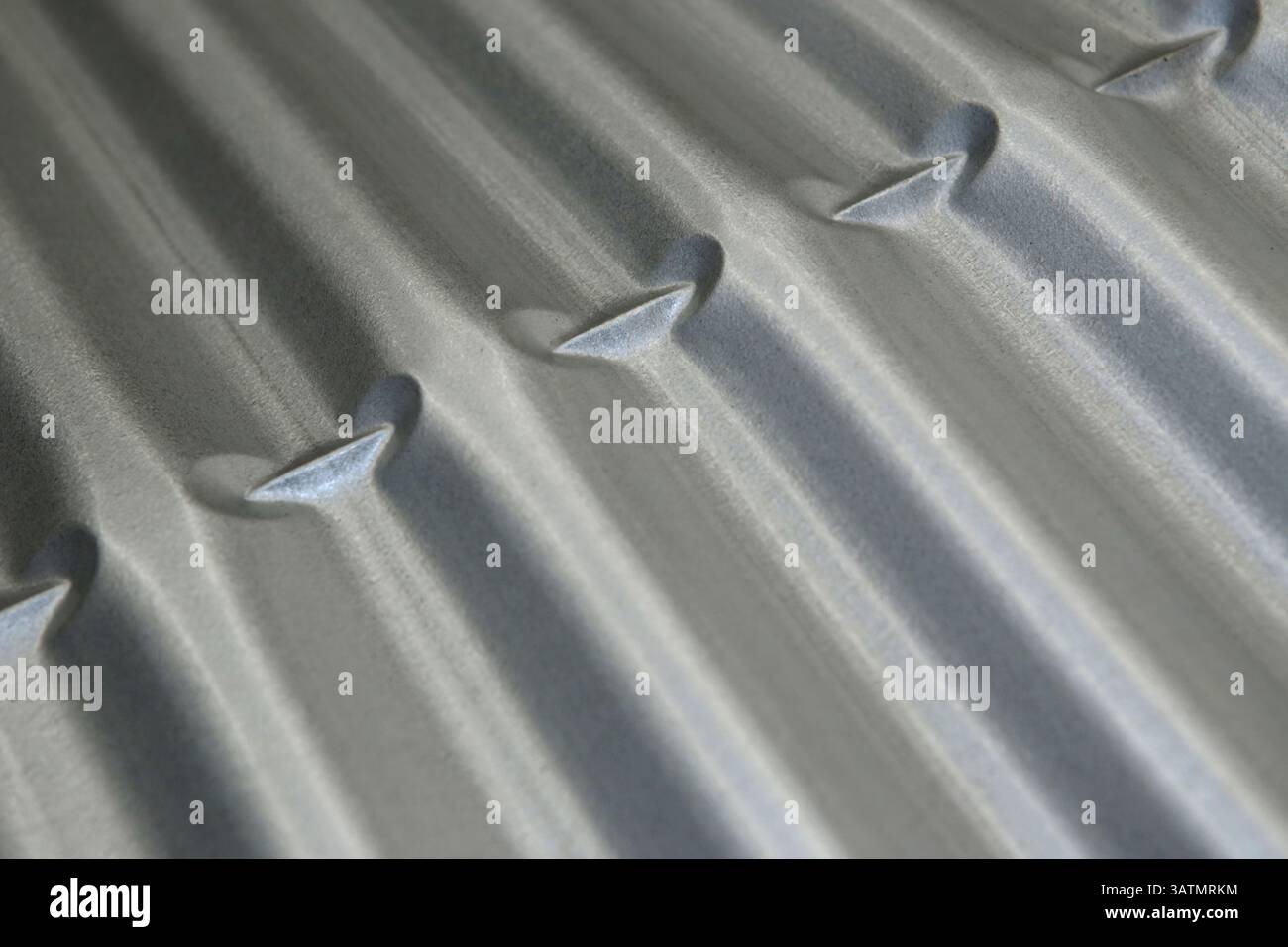 Steel Metal Zinc Galvanized Wave Sheets for Roof. selective focus Stock ...