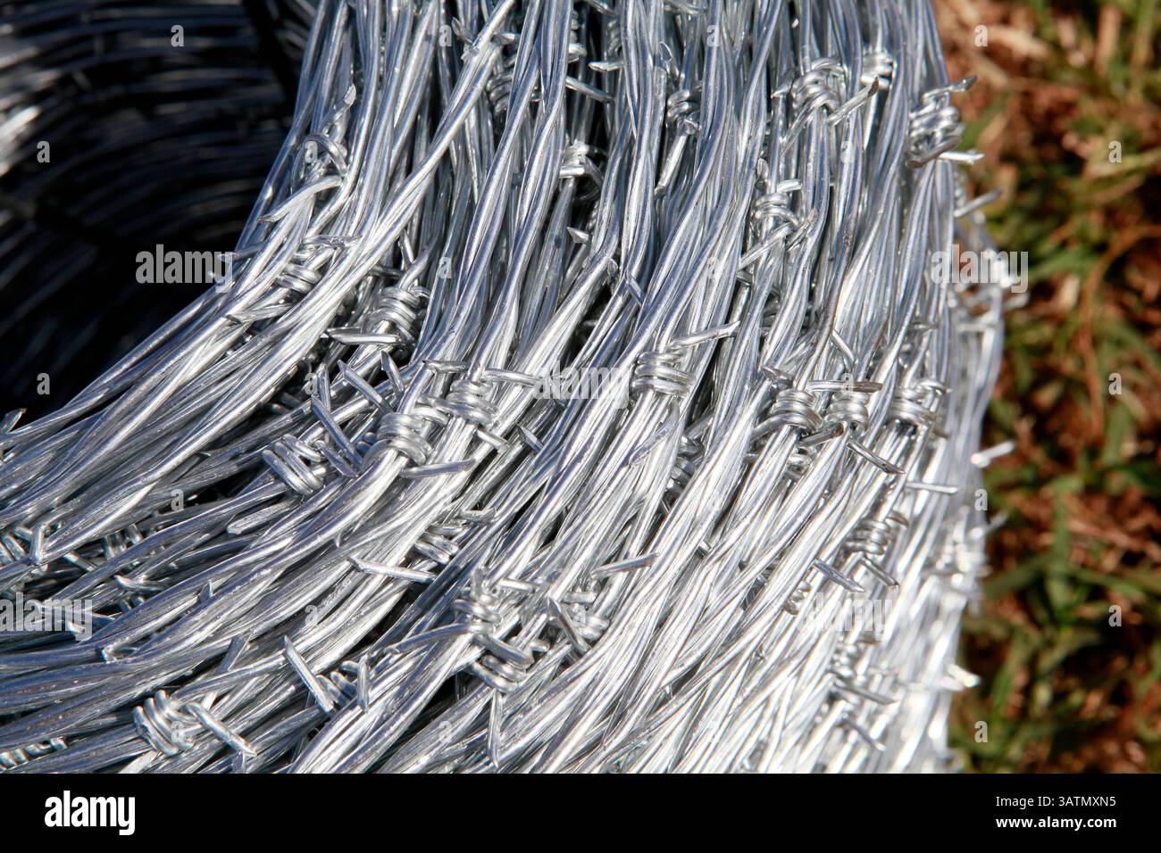 Barbed wire construction work hi-res stock photography and images - Alamy