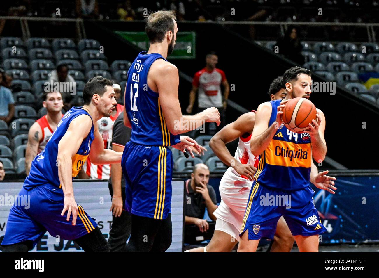 Rio, Brazil - April 18, 2025: Loku Cuello player during the game between Boca Junior x ...