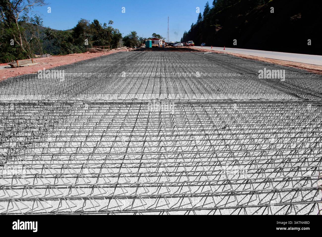 steel rebar net for road bridge construction Stock Photo - Alamy