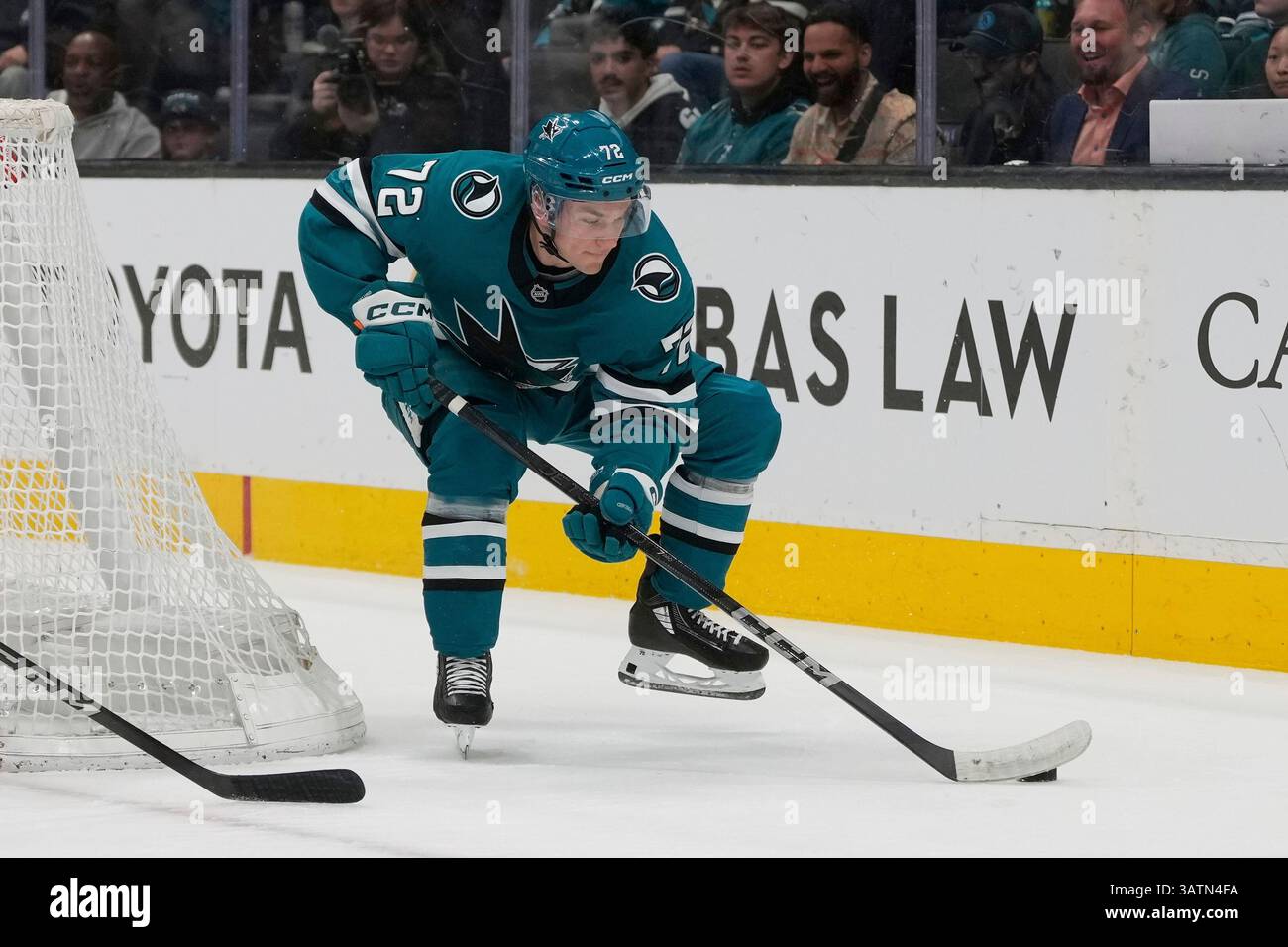 San Jose Sharks left wing William Eklund during an NHL hockey game ...
