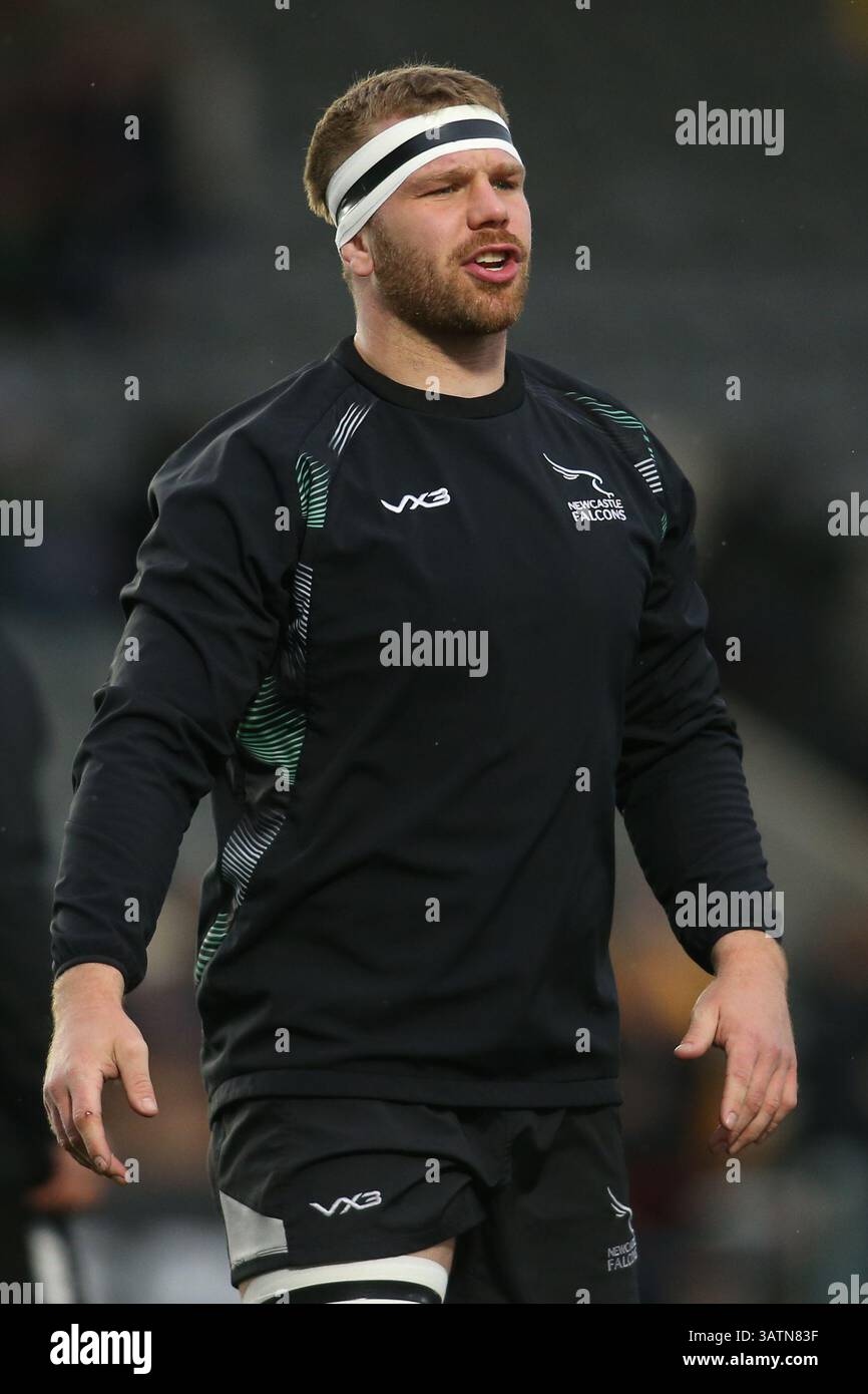 Newcastle Falcon's Callum Chick, during the Gallagher Premiership match ...