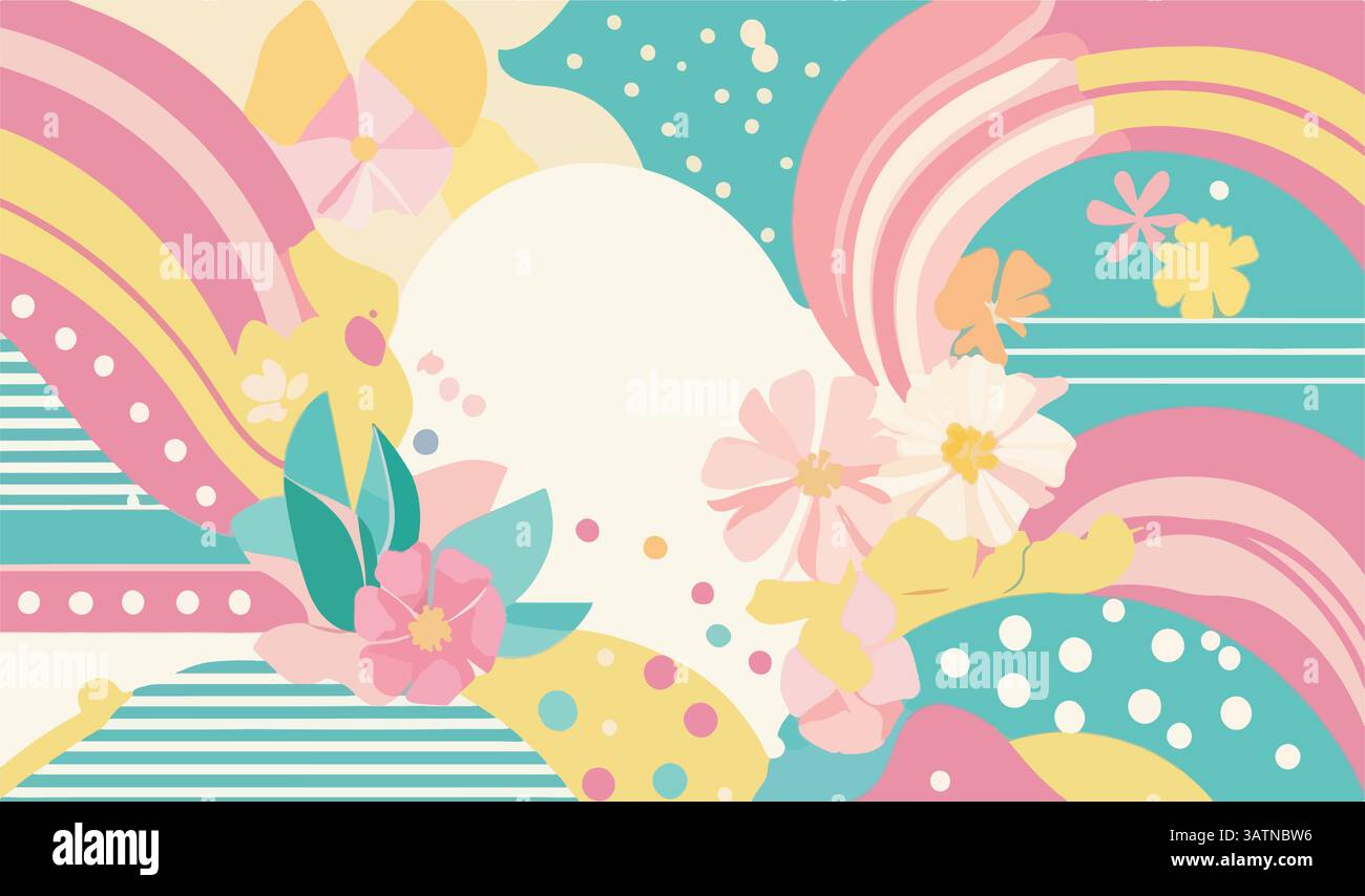 Pastel polka diot background Stock Vector Images - Alamy