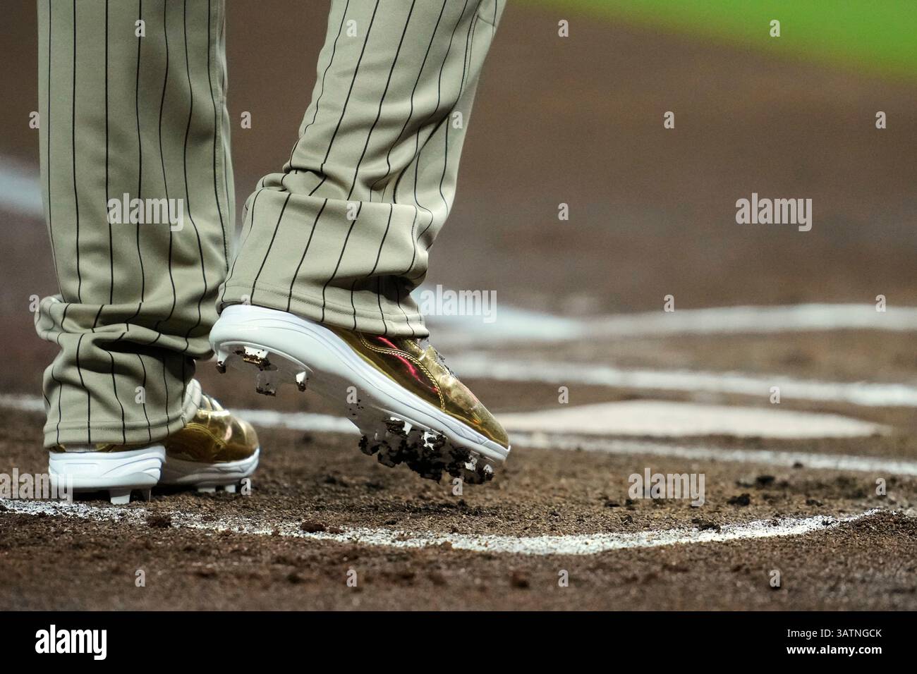 San Diego Padres third baseman Manny Machado steps up to bat during the ...