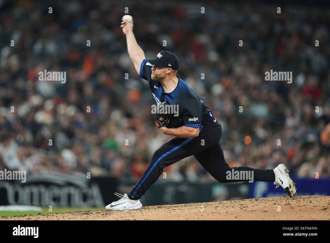 Detroit Tigers pitcher Will Vest throws against the Kansas City Royals ...