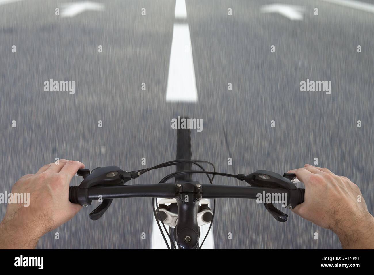 First person view bike ride hi-res stock photography and images - Alamy