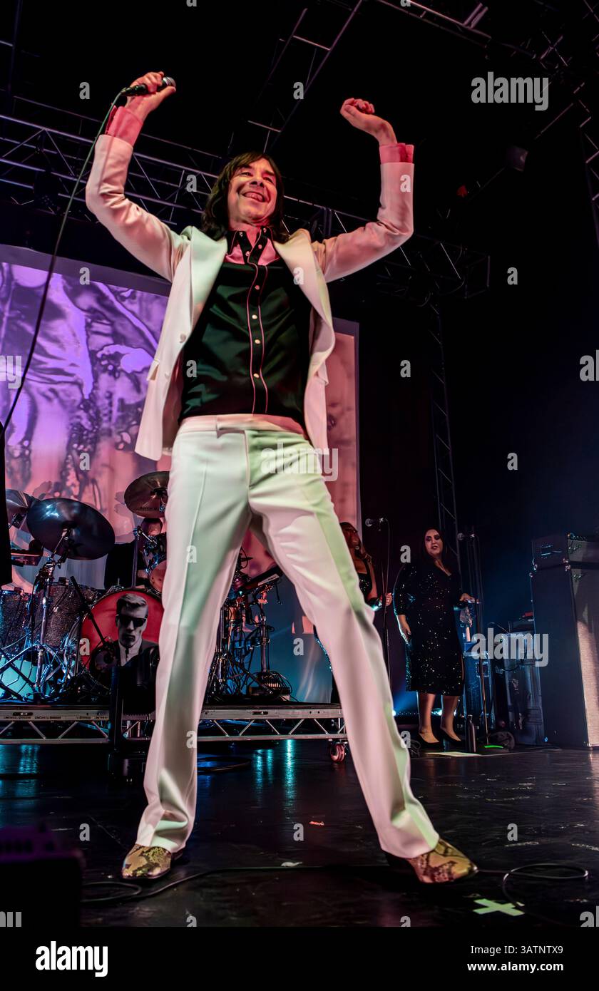 Leeds, UK. 18th Apr, 2025. Bobby Gillespie, lead singer and founding ...