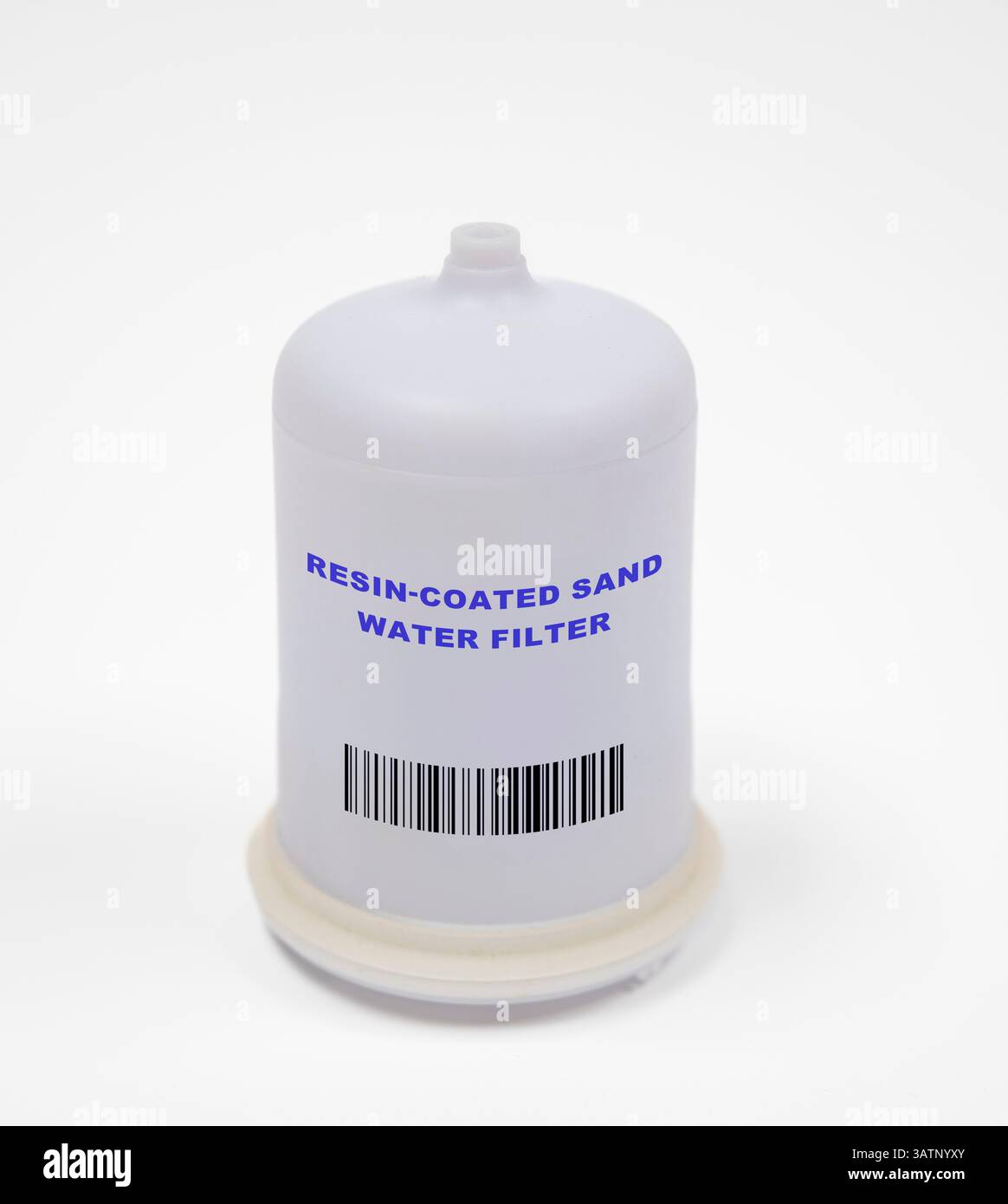 Resin-coated sand water filter. Captures fine particles and removes ...