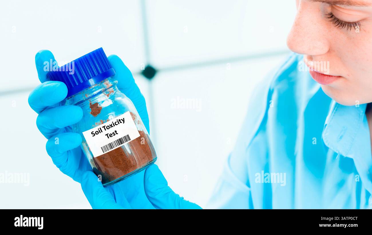 Soil toxicity test. Tests for soil toxicity levels Stock Photo - Alamy