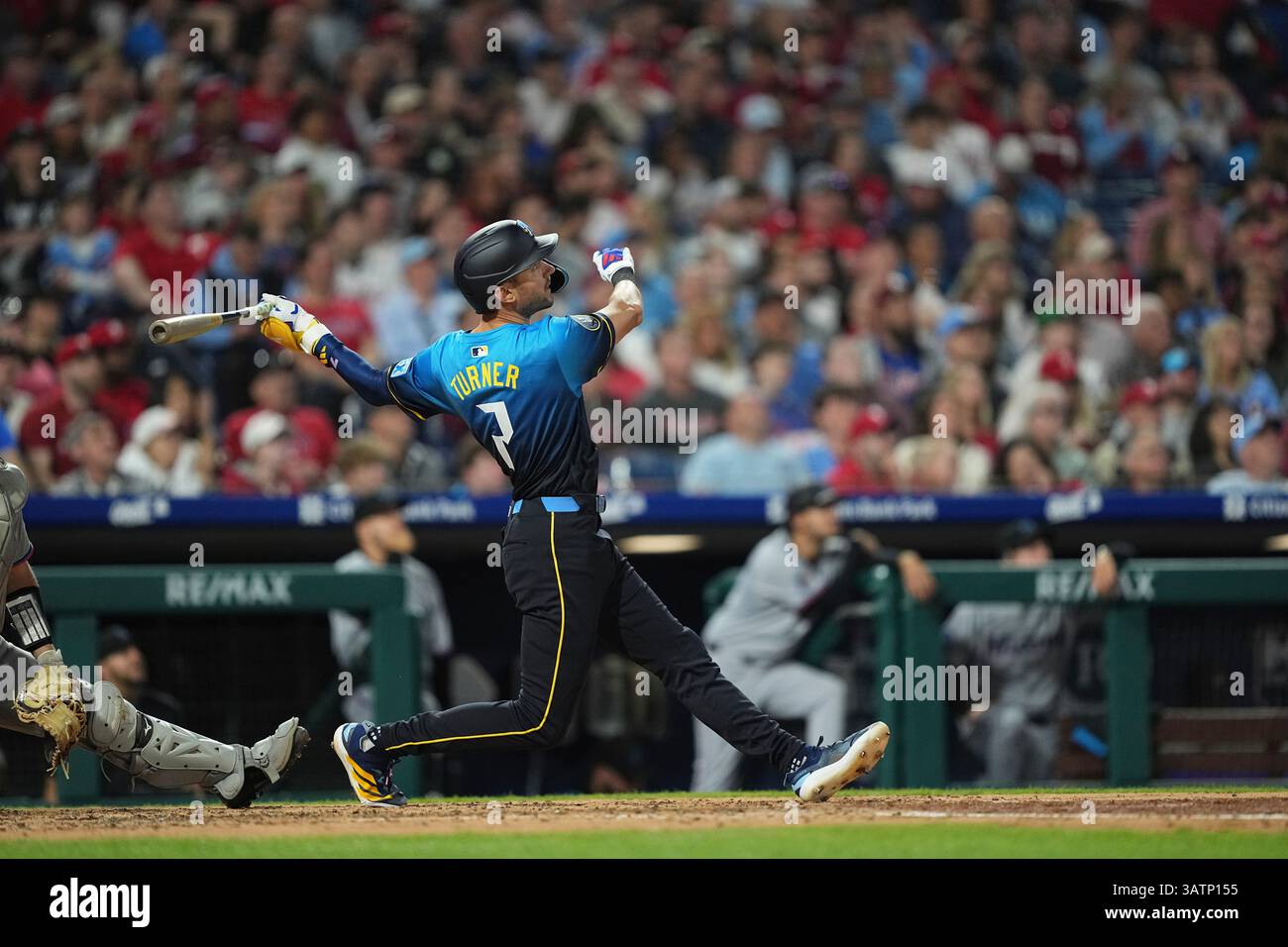 Philadelphia Phillies' Trea Turner in action during a baseball game ...