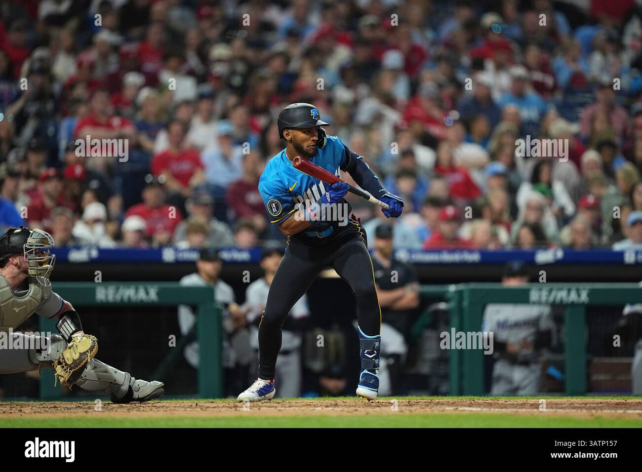 Philadelphia Phillies' Johan Rojas in action during a baseball game ...