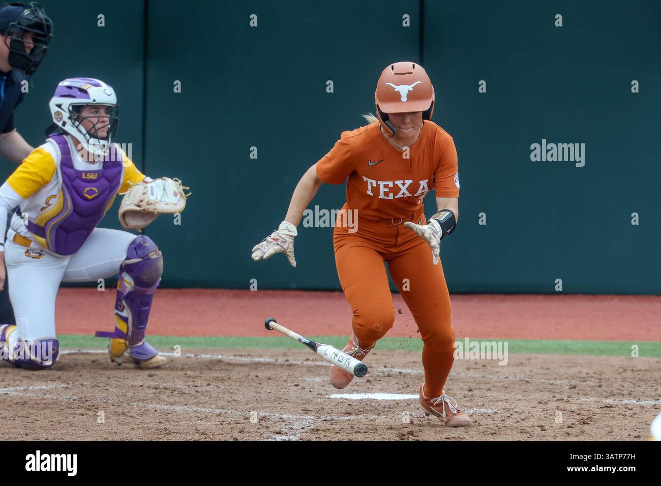 AUSTIN, TX - APRIL 18: Texas utility Kaydee Bennett (5) runs towards ...