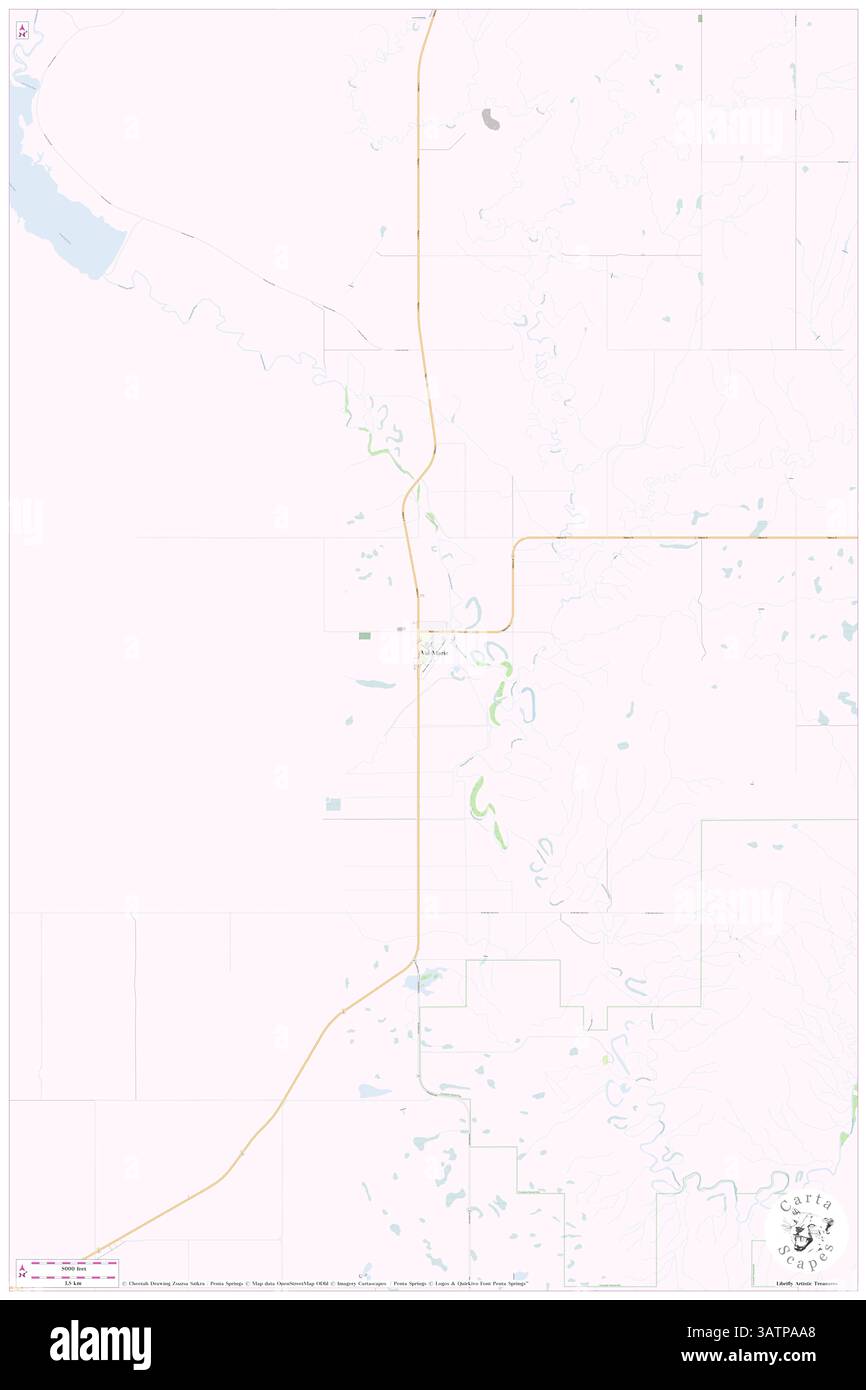 Map of val marie saskatchewan Cut Out Stock Images & Pictures - Alamy
