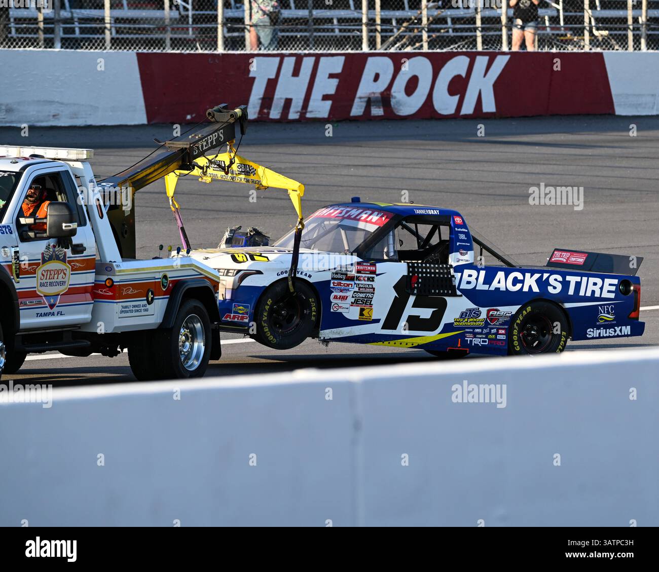 Rockingham, North Carolina, USA. 18th Apr, 2025. The truck of NASCAR ...