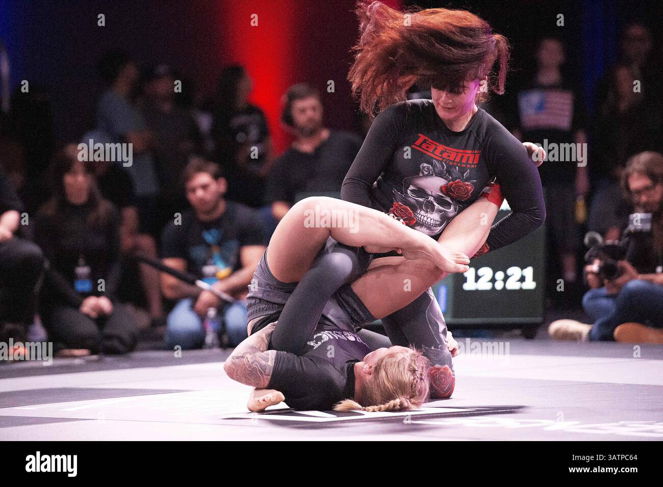 April 18, 2025: Helena Crevar (black suit) and Elisabeth Clay (grey ...