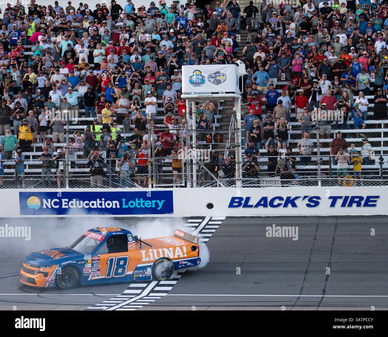 Rockingham, North Carolina, USA. 18th Apr, 2025. NASCAR Craftsman Truck ...