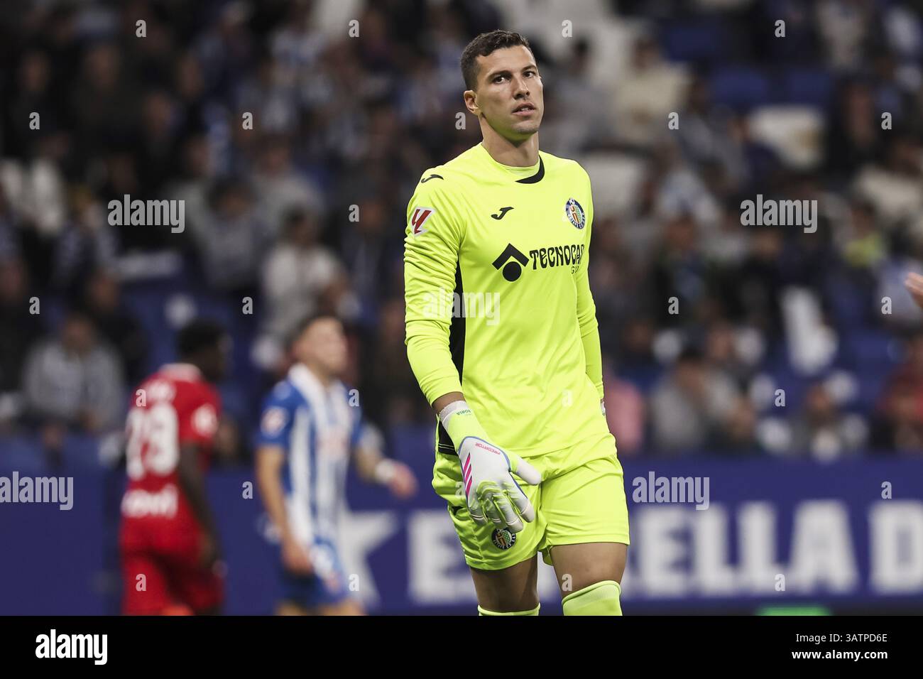 David Soria of Getafe during the Spanish championship La Liga football ...