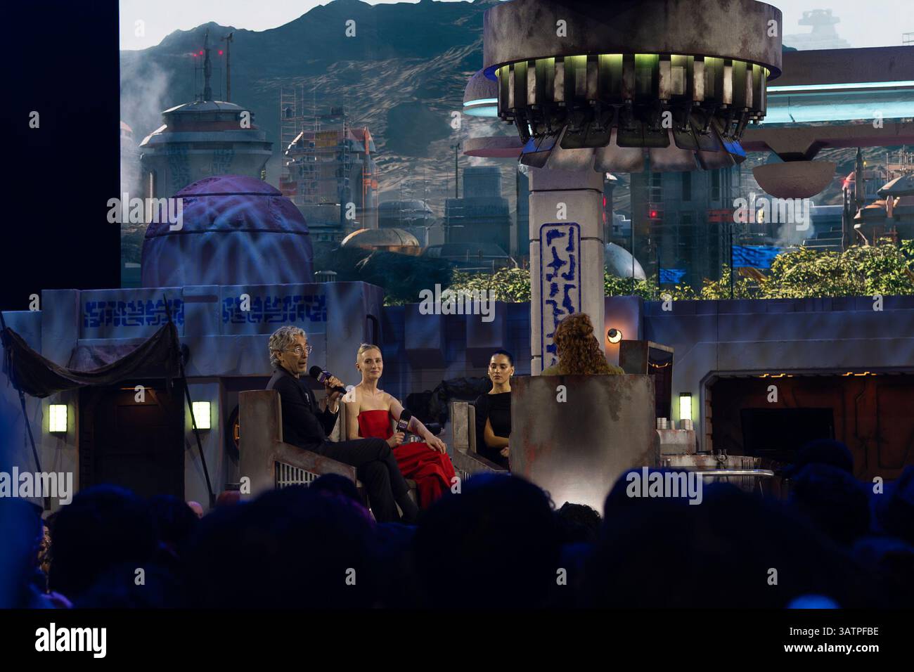 Tokyo, Japan. 19th Apr, 2025. Kristin Baver Interviewing Andor cast ...