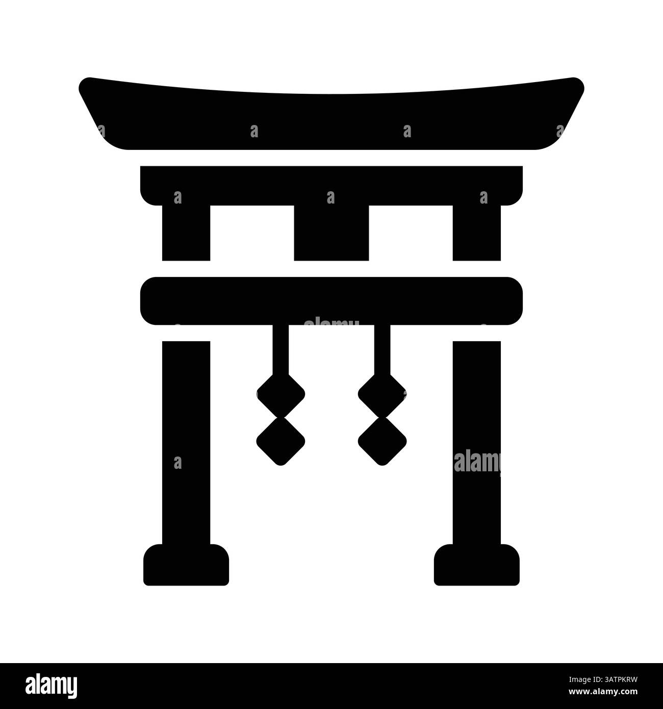 Torii gate vector design in modern style isolated on white background ...
